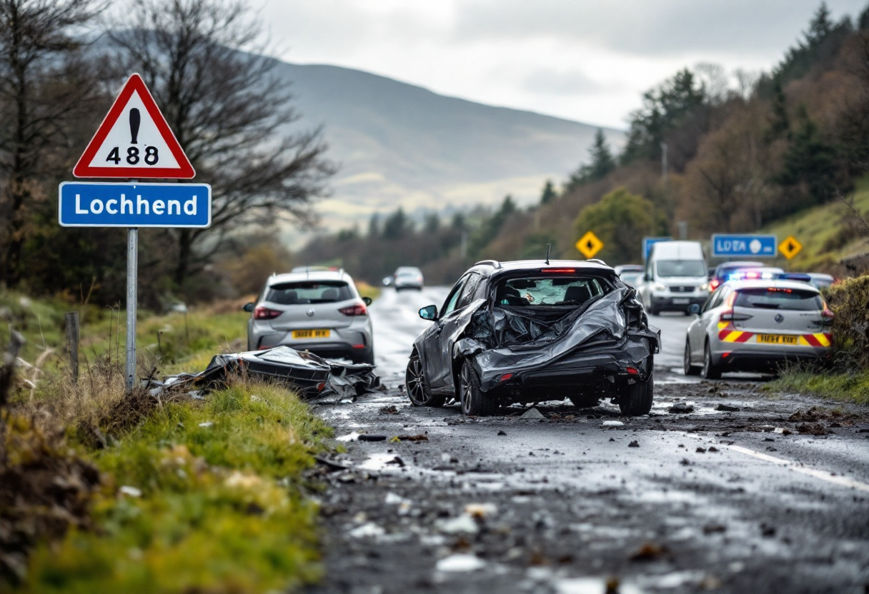 A82 traffic disruption due to accident near Lochend