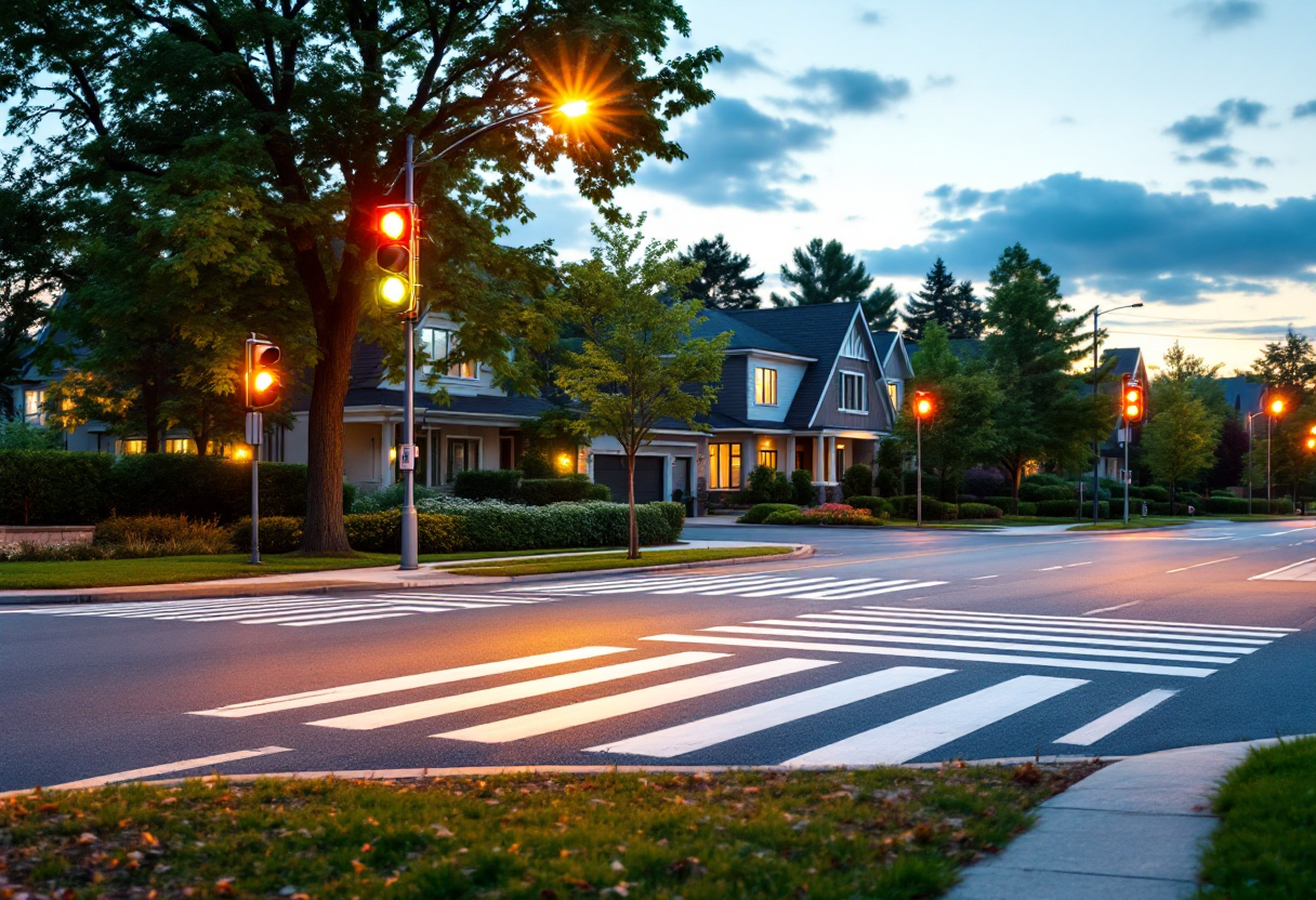Inverurie Burghmuir Drive pedestrian crossing installation