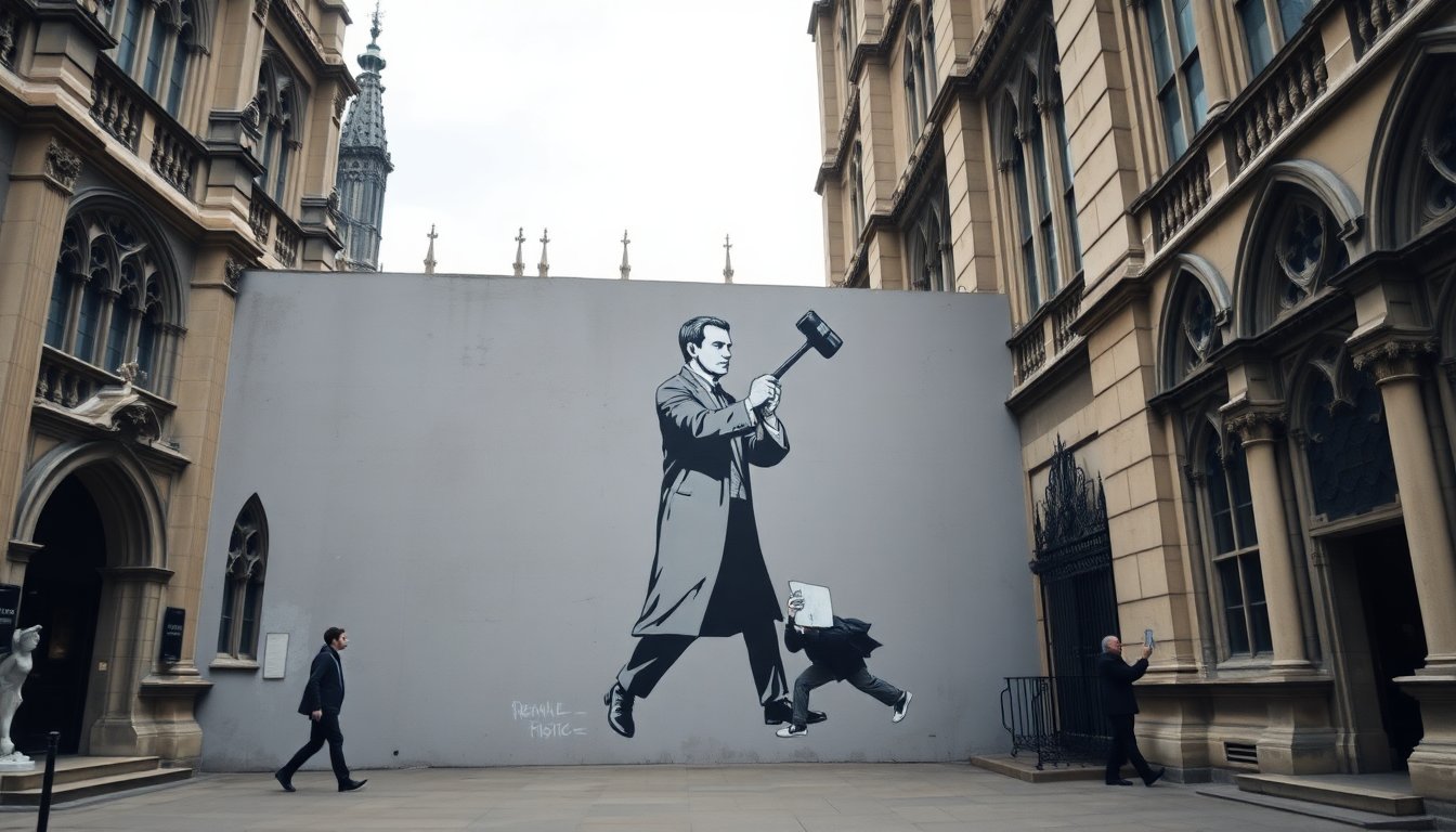Banksy's new artwork at Royal Courts of Justice: a bold statement ...