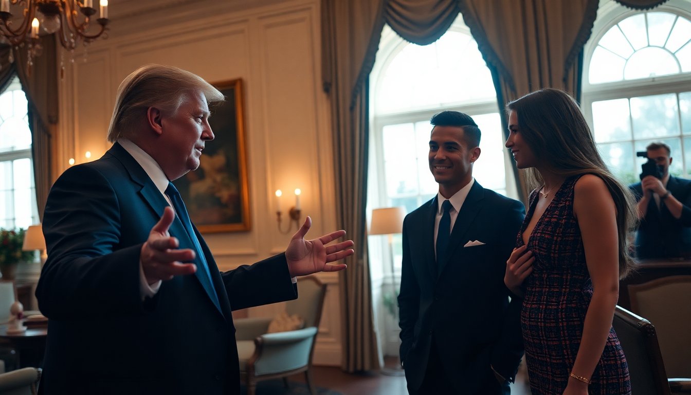 Donald Trump Hosts Cristiano Ronaldo and Georgina Rodriguez for a Star ...