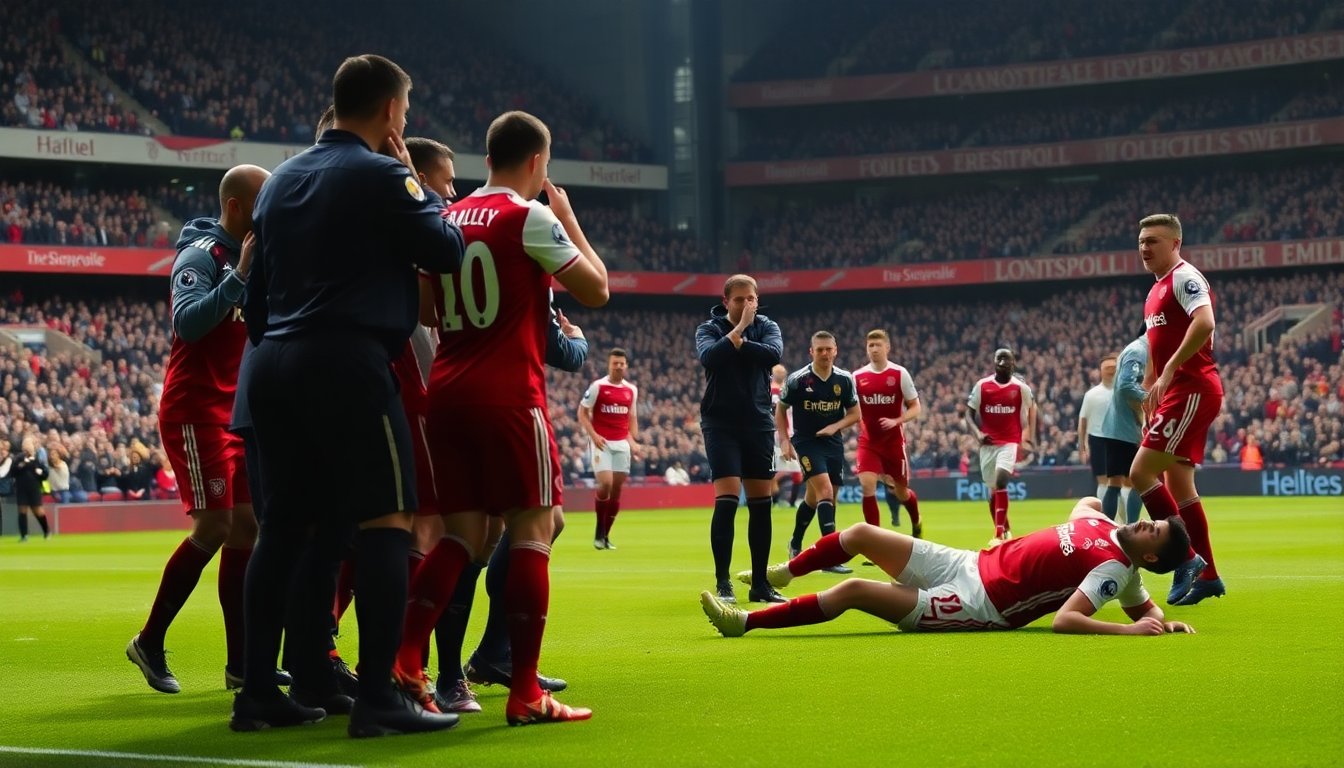 Gary Neville Critiques Martinelli's Conduct in Arsenal vs. Liverpool ...